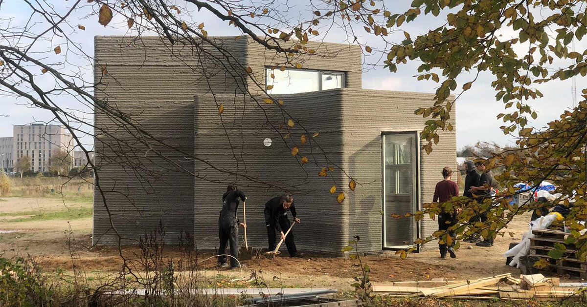 3DCP builds the first 3D printed concrete tiny house in europe