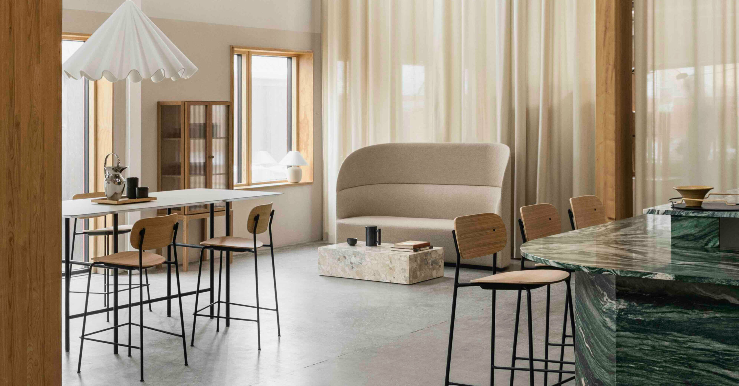 MENU tearoom and co chair collections cater to function in social spaces