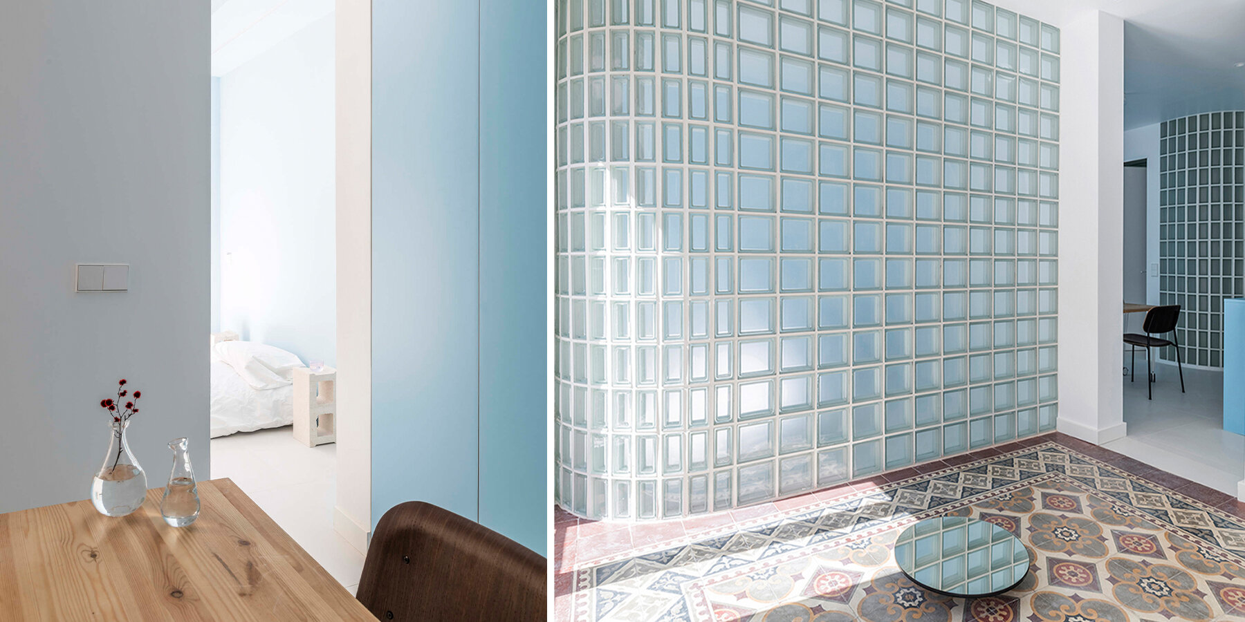 'blue glass' house in madrid by martín peláez