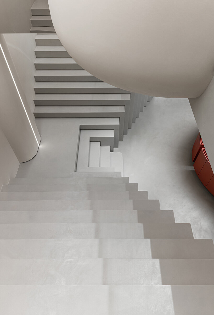 superimposed geometric forms compose MMC designs' boutique store