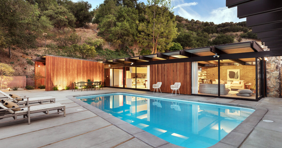 ray kappe weaves redwood, masonry, & glass into his first single-family ...
