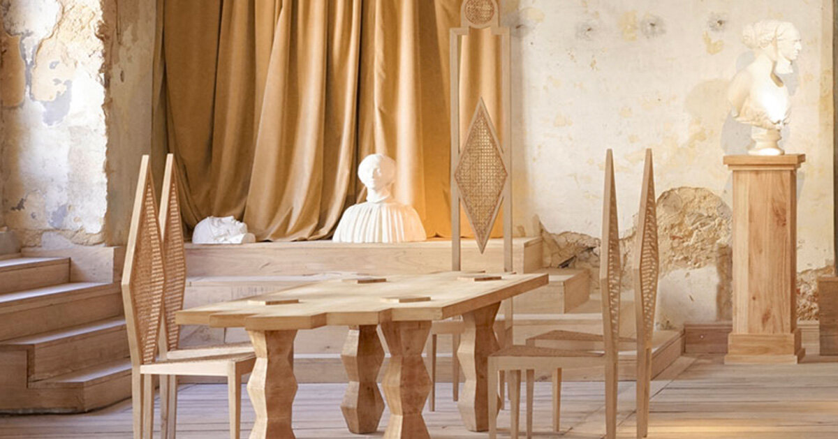 julien labrousse creates theater restaurant inside portuguese palace