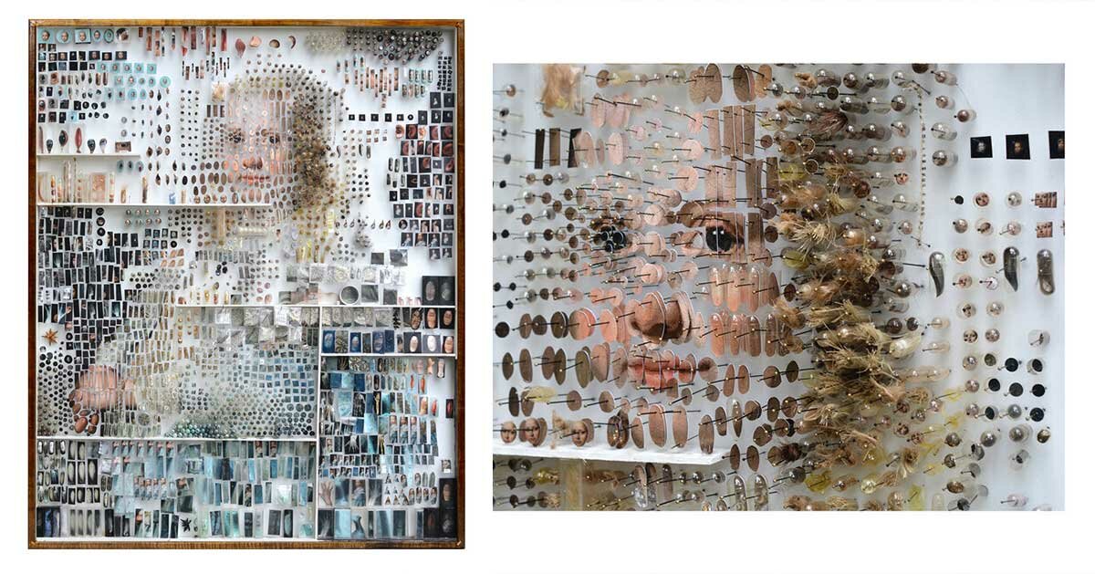 michael mapes forms dismantled portraits reinterpreting famous paintings
