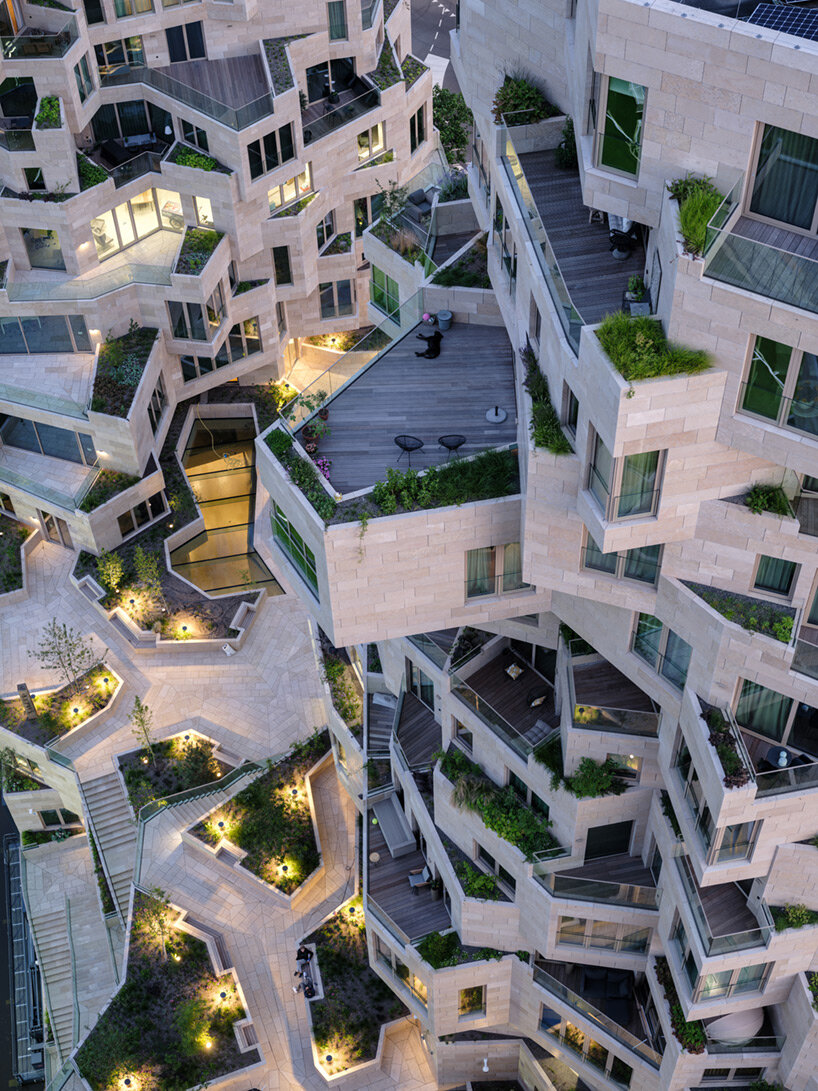 MVRDV unveils the valley, a trio of 'crumbling' towers in amsterdam