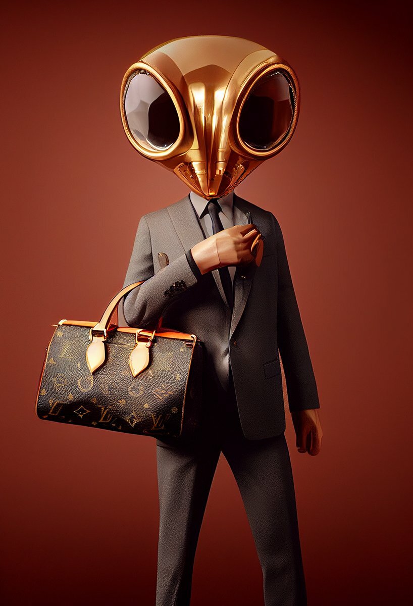 using AI, rameez iqbal envisions an intergalactic fashion campaign