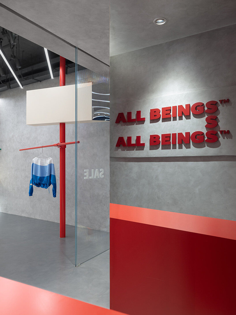 alternating patterns energize retail interior by ROOI in shanghai