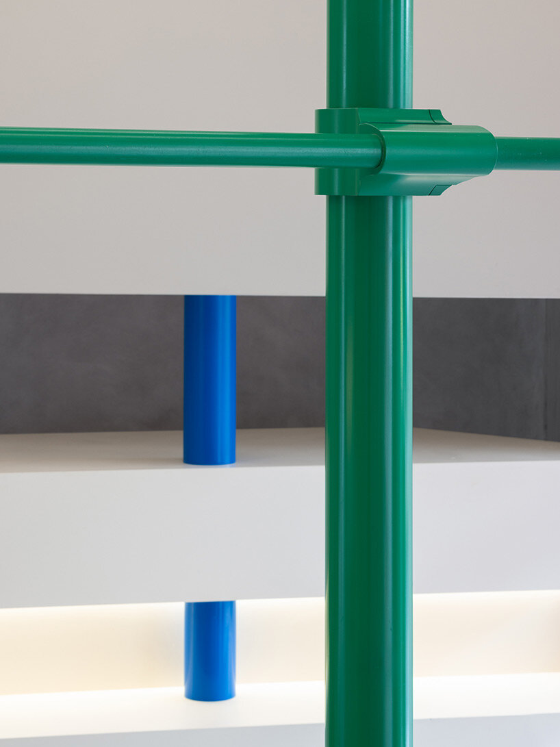 alternating patterns energize retail interior by ROOI in shanghai