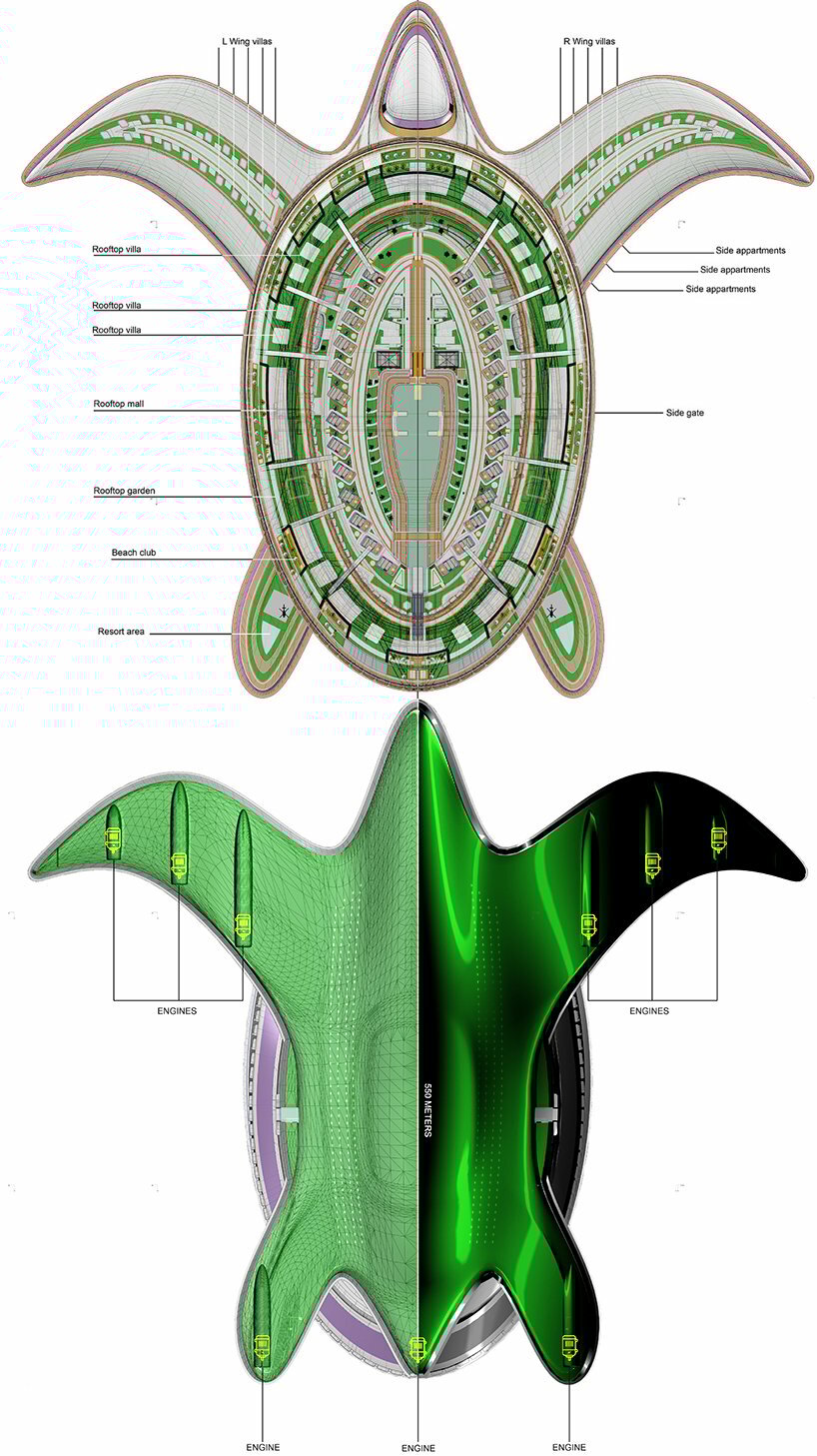 pierpaolo lazzarini’s giant pangeos terayacht is a floating city