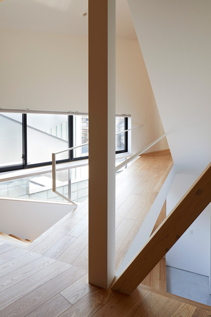 alphaville builds house of stacked tsuboniwa gardens within the urban ...