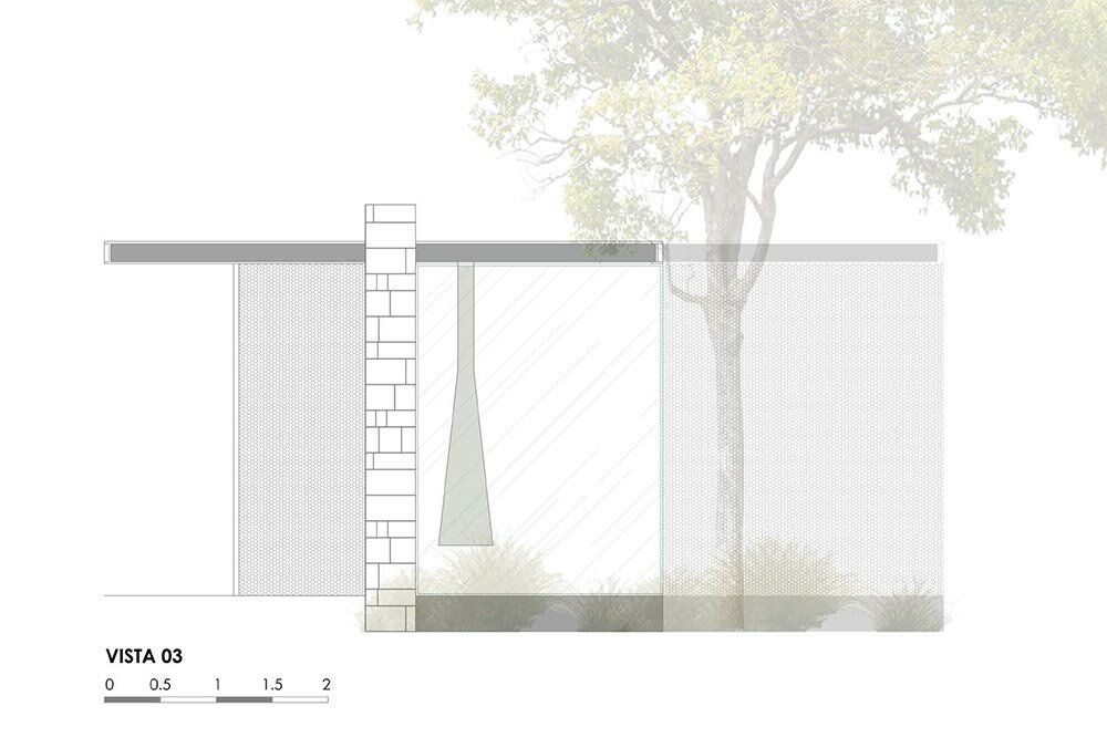 perforated louvers in corten steel clad getaway cabin in brazil