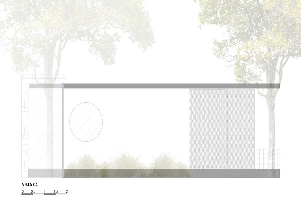 perforated louvers in corten steel clad getaway cabin in brazil