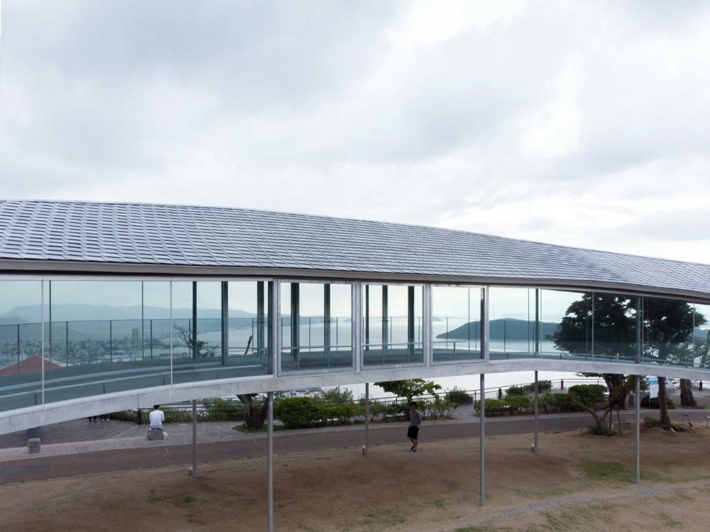 elevated walkway + observatory by takashi suo meanders through national ...