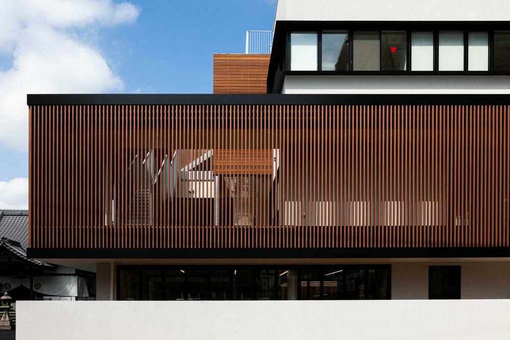 vertical louver envelops HIBINOSEKKEI + youji no shiro's RJ nursery in ...