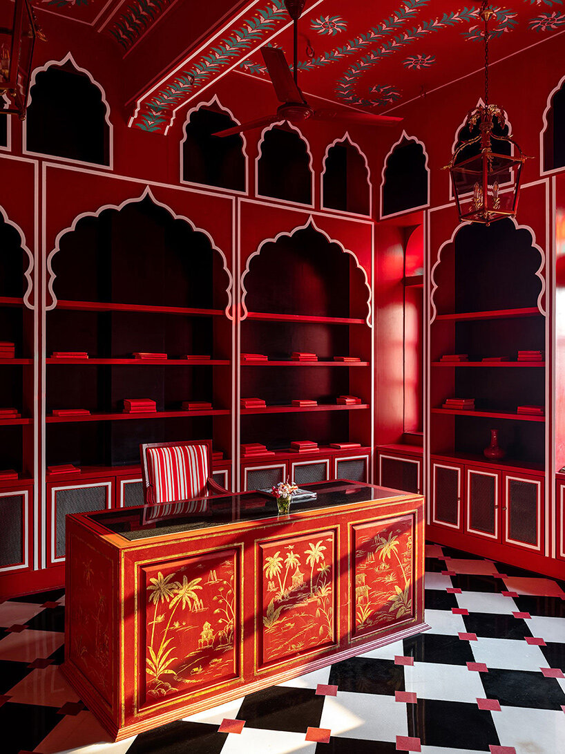 ornate rajasthani 'villa palladio jaipur' flooded with bold maximalism