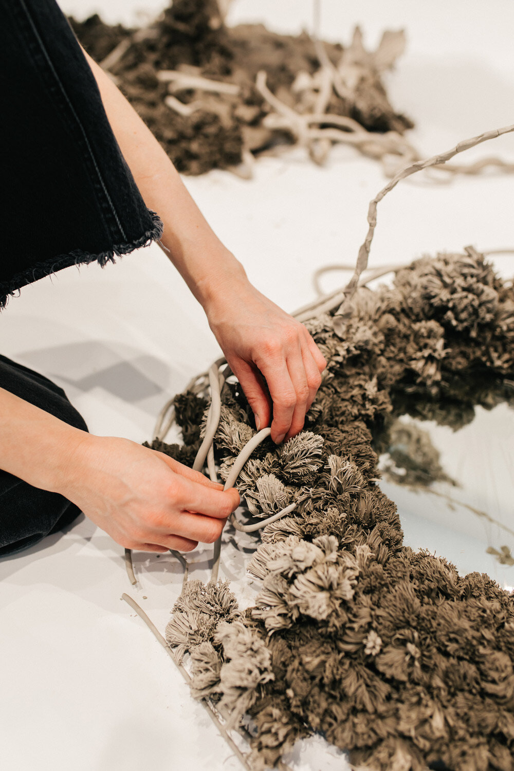 phoebe cummings' clay-made sculptural flora nods to the ephemeral at ...