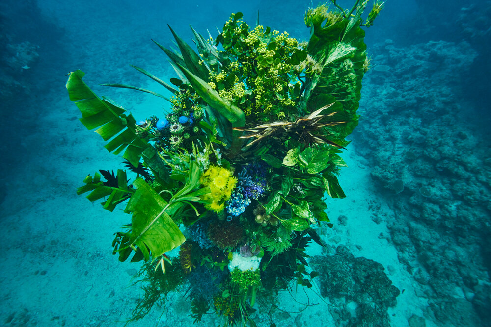 azuma makoto's floral installation blooms in japan's uncharted water