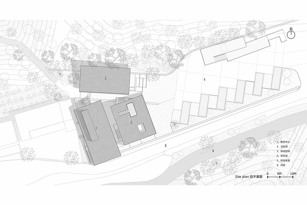 shulin architects completes new gateway to china's liuba mountains