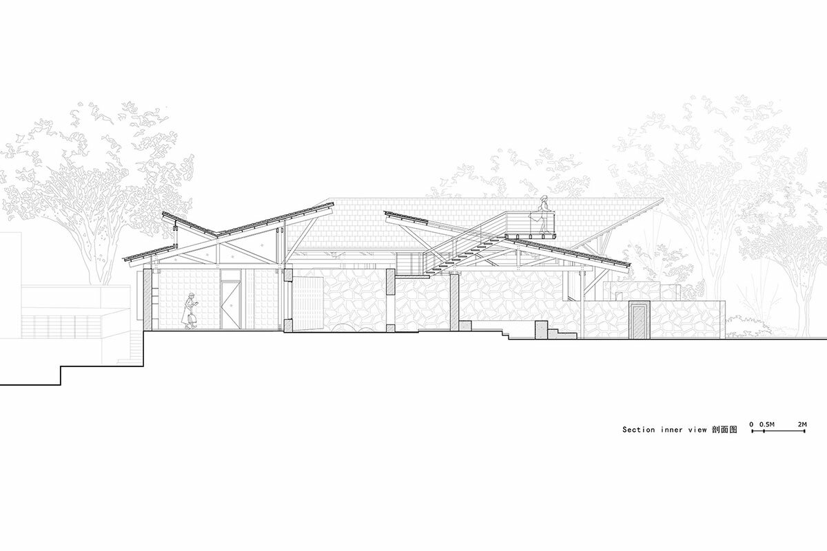 shulin architects completes new gateway to china's liuba mountains