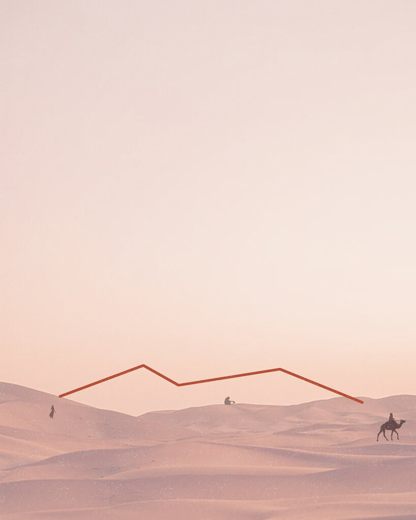 tent house by TAEP/AAP doubles as a desert camp in kuwait