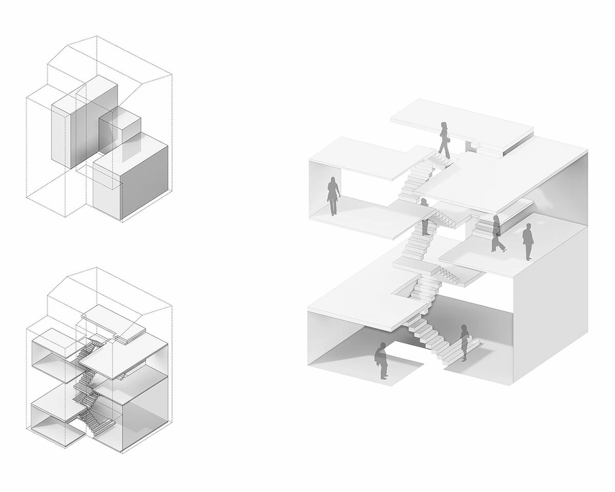 minimalist 'crossing house' built for three generations in rural china