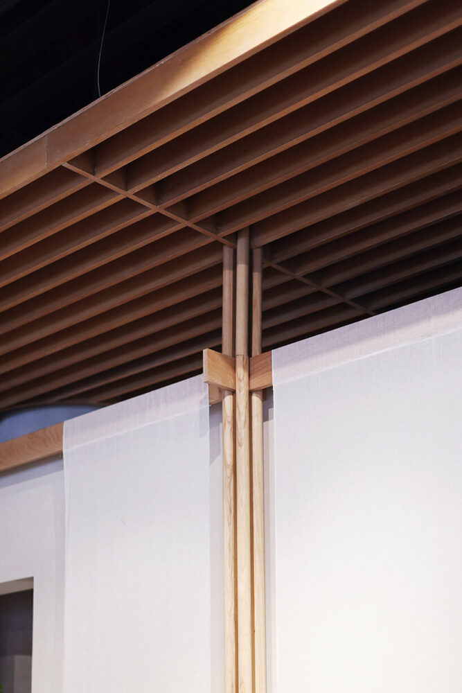 neri&hu weaves marble & linen screens into Ms MIN retail space