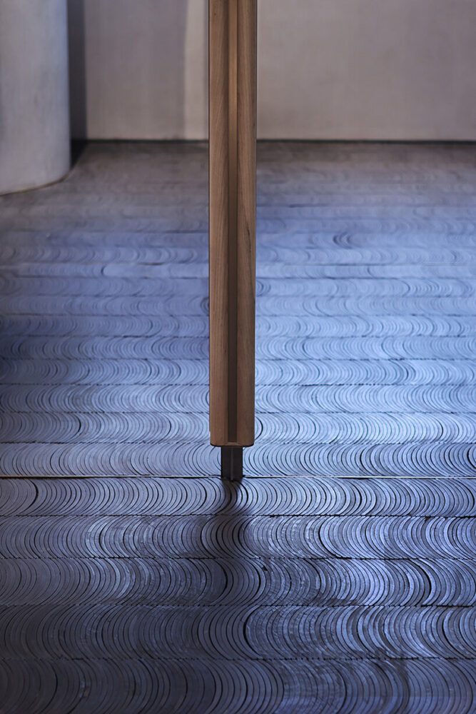 neri&hu weaves marble & linen screens into Ms MIN retail space