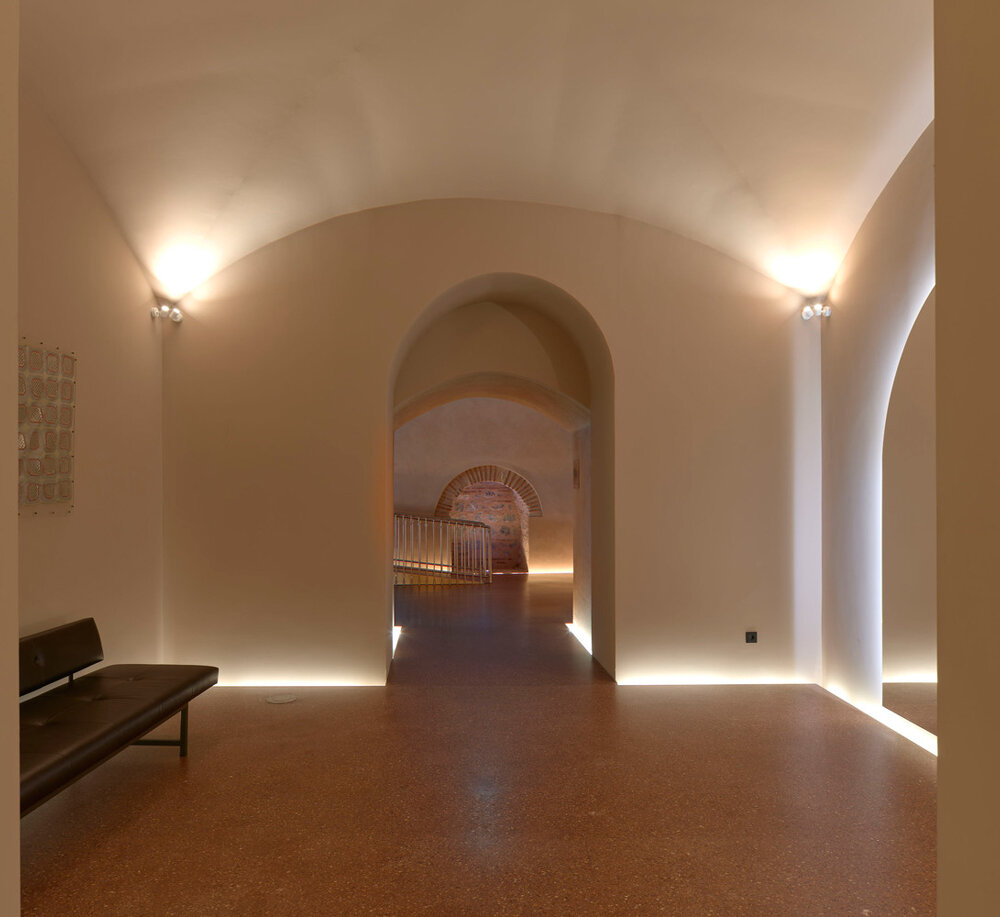 undulating steel canopy by GAD tops historic building in istanbul