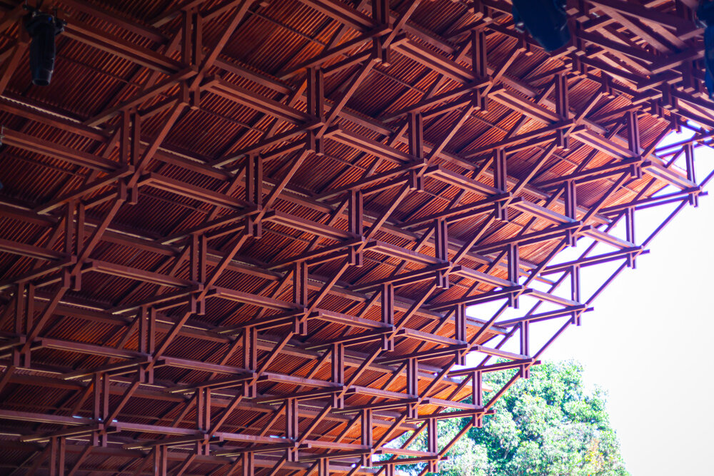 bangkok project studio constructs grand gable roof pavilion for ...