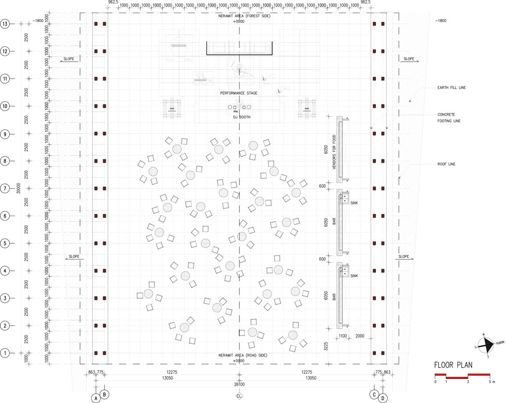 bangkok project studio constructs grand gable roof pavilion for thailand's festival