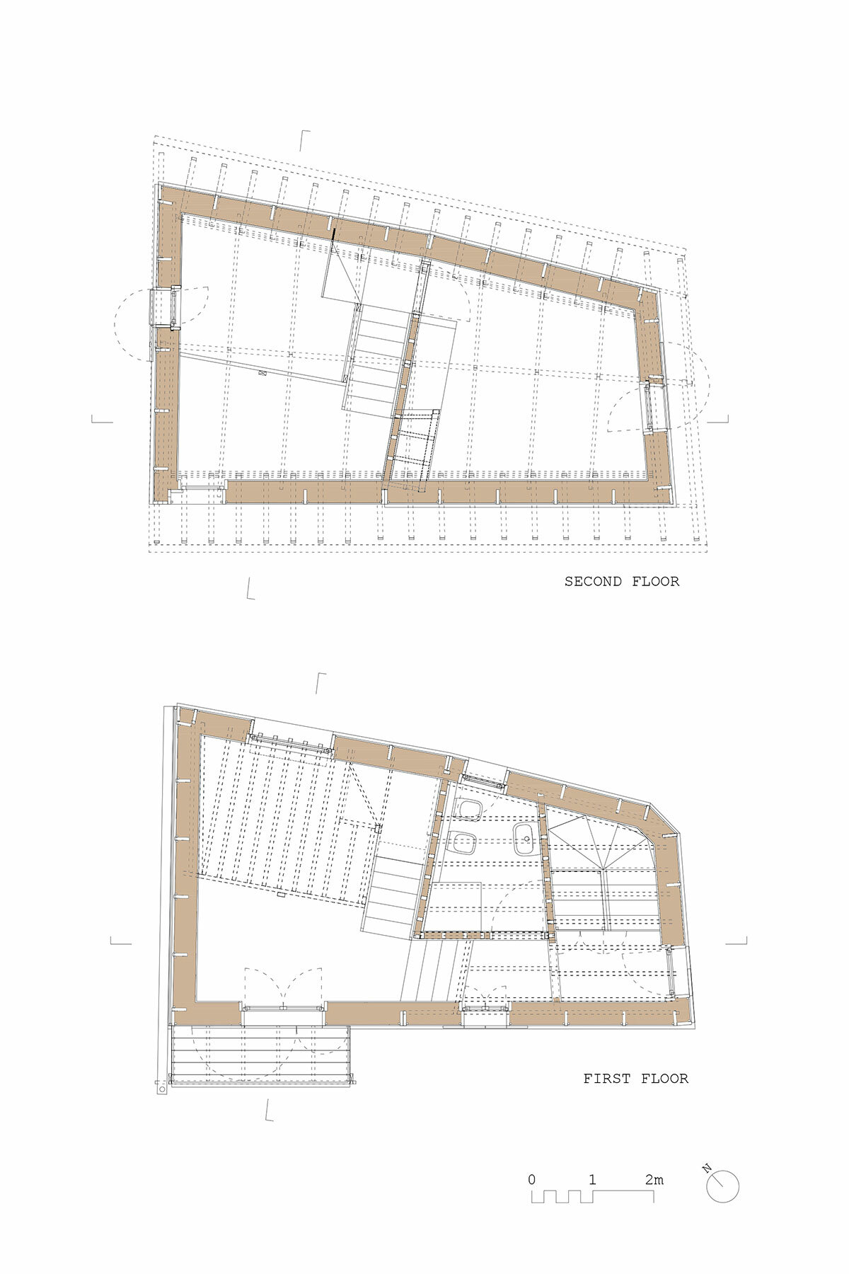 studio albori rebuilds this 'casa di legno e paglia' with wood & straw