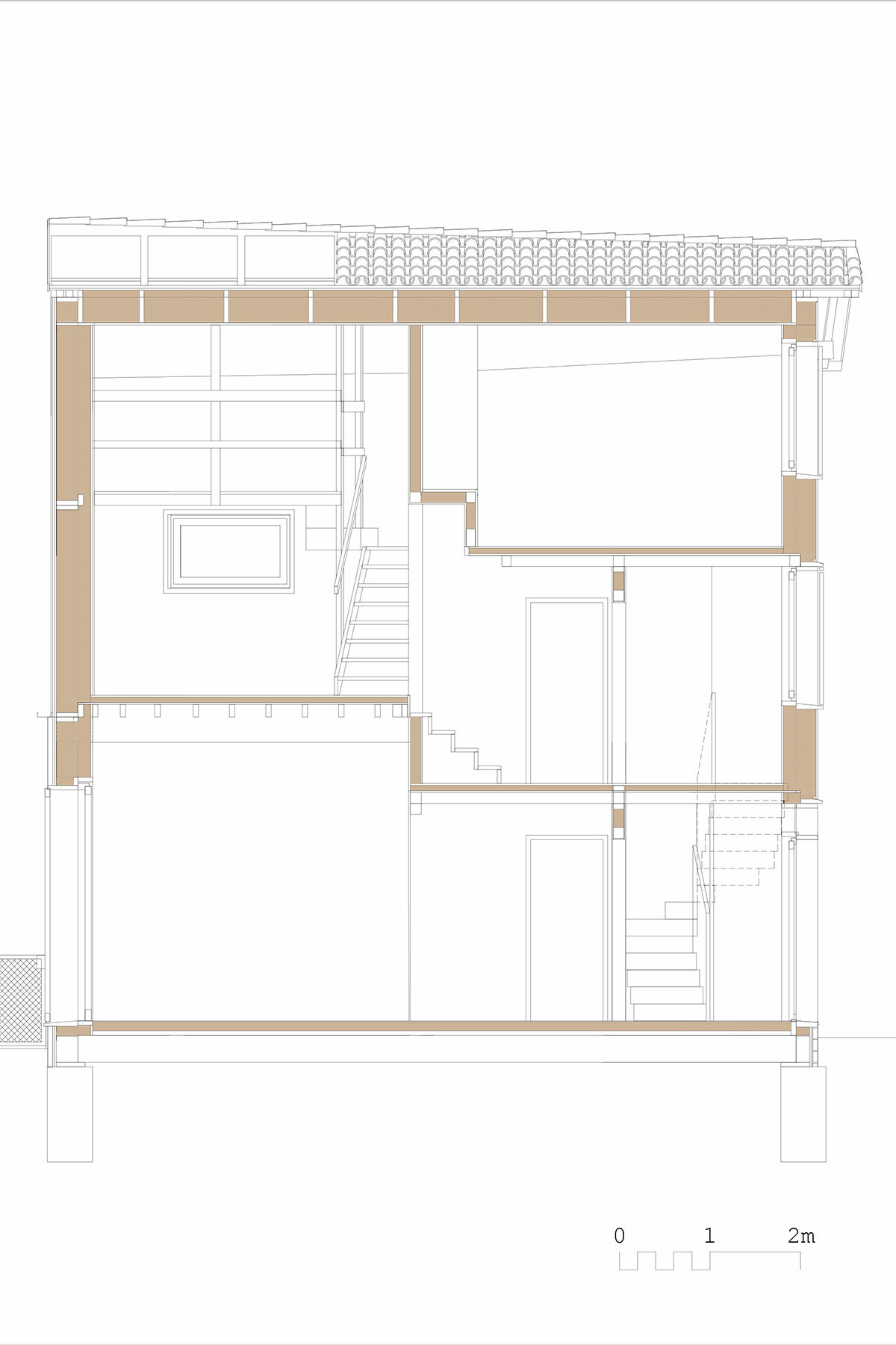 studio albori rebuilds this 'casa di legno e paglia' with wood & straw