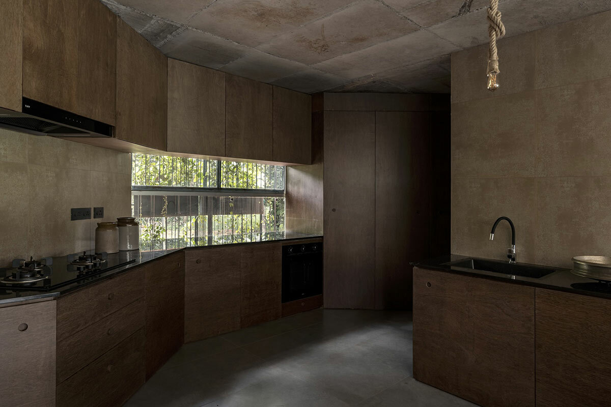 tiled rooftop amphitheater encloses wallmakers' nisarga art hub