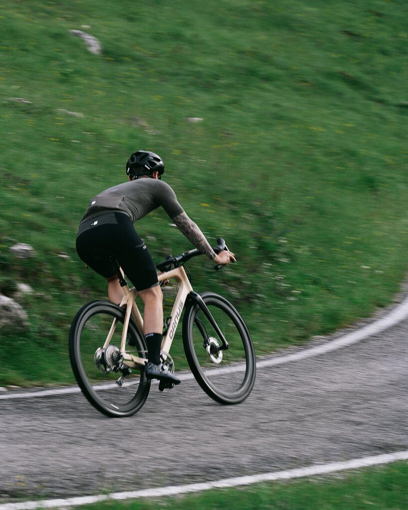 ornus gravel wood bike combines sustainability and comfort for smooth terrain transitions