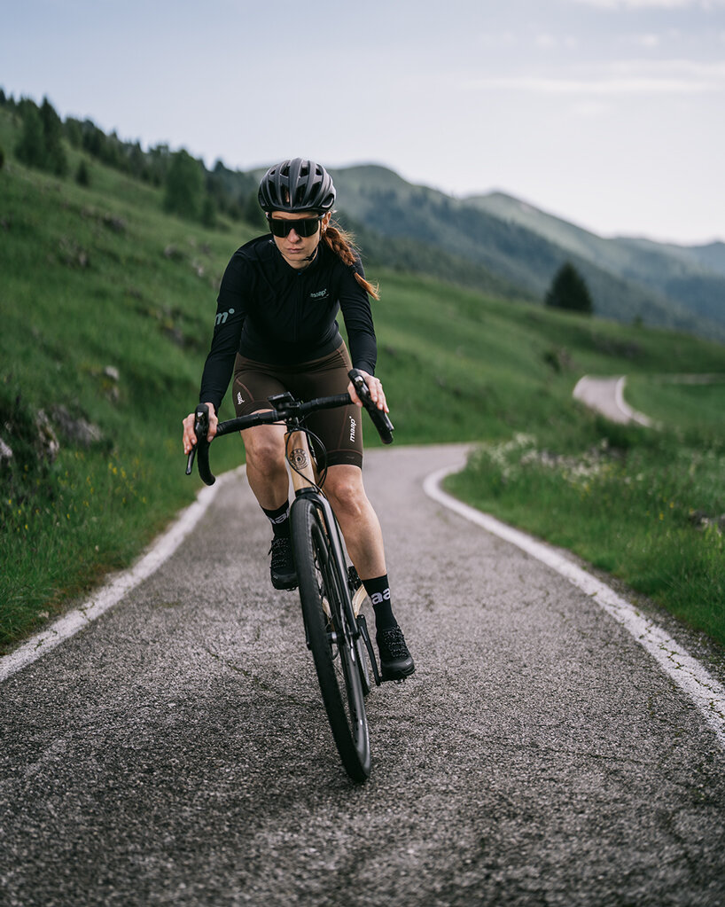 ornus gravel wood bike combines sustainability and comfort for smooth terrain transitions