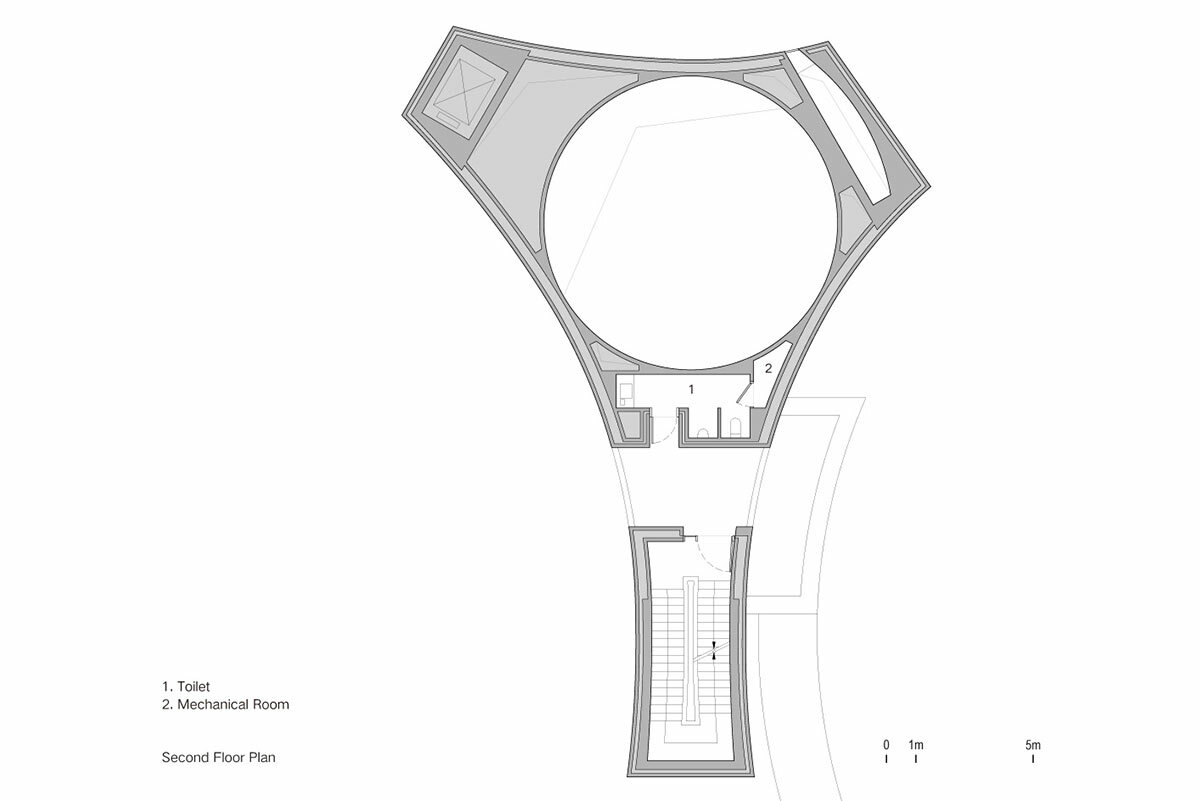 vector architects sculpts 'chapel of music' as minimalistic music box