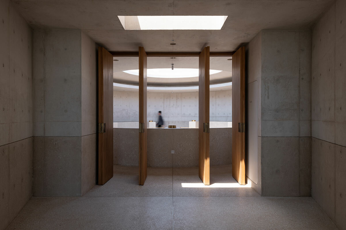 vector architects sculpts 'chapel of music' as minimalistic music box