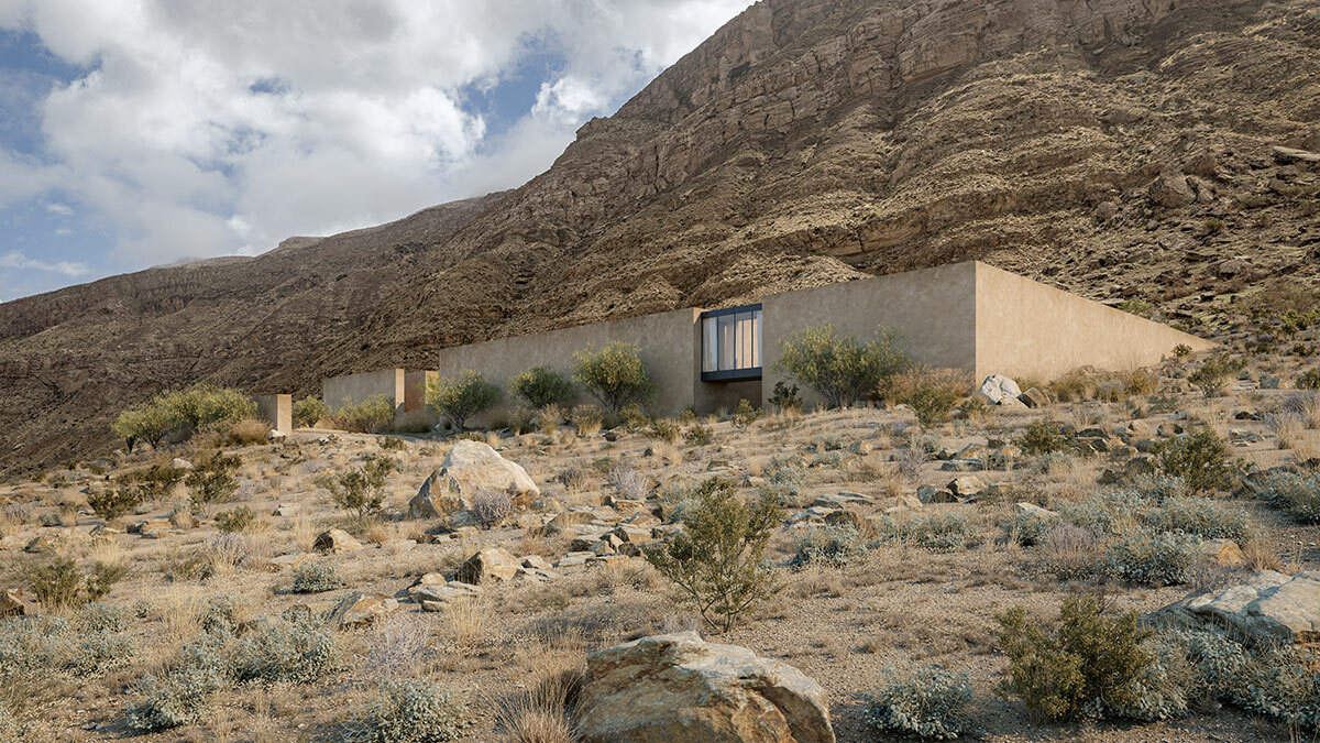 woods + dangaran to hide modern 'moccasin flats' in utah desert