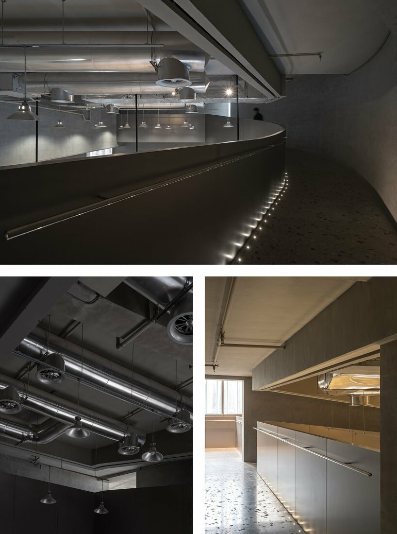 repurposed steel pipes and tanks showcase brewery's industrial heritage ...