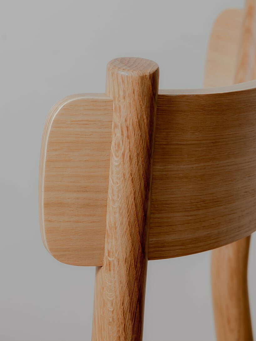 timber furniture collection showcases playful yet sophisticated aesthetic