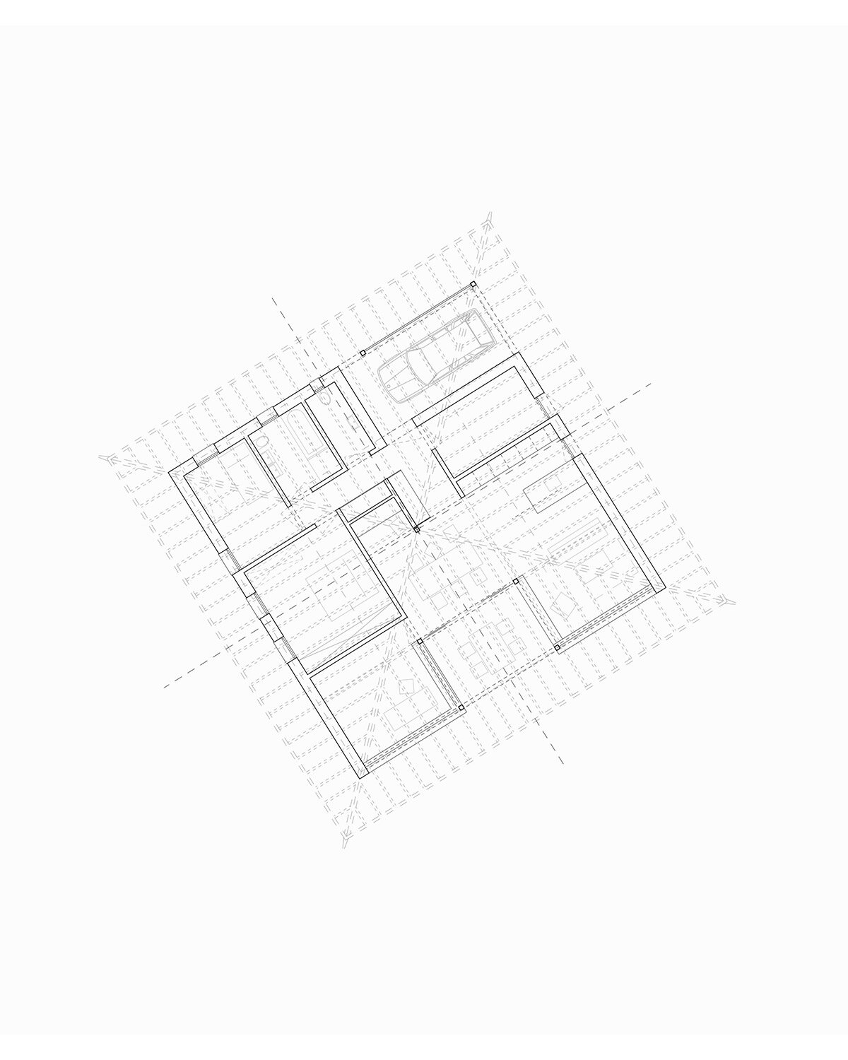 architect charly jolliet tops minimalist alpine house with pyramid roof