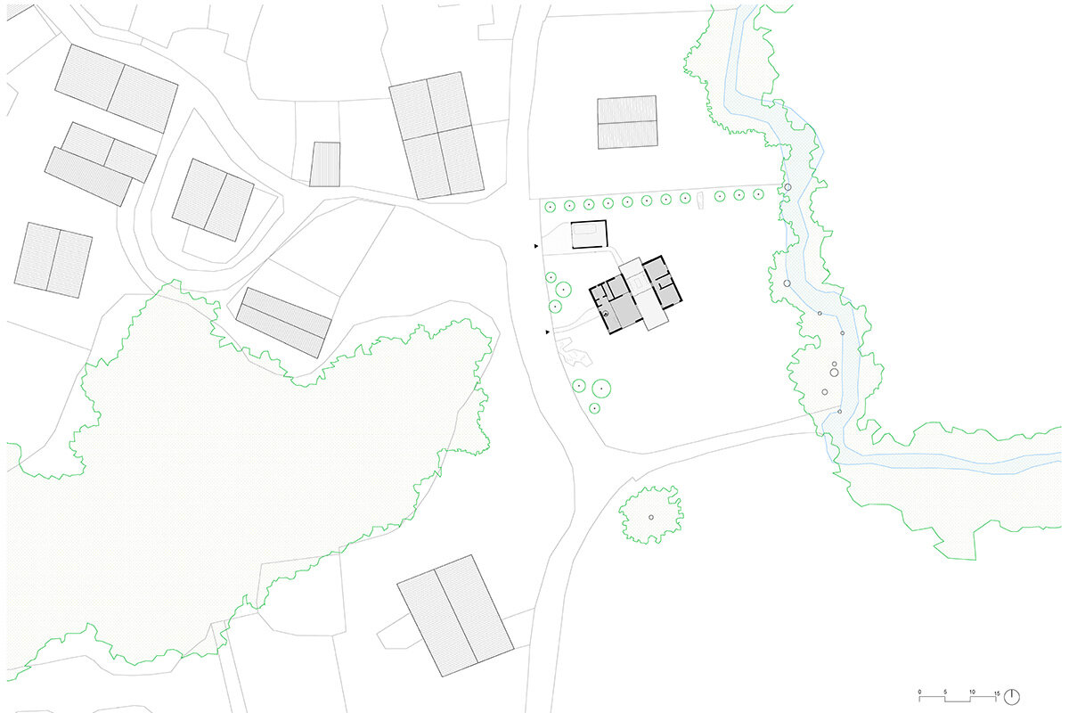 a cork and wood house is built by gurea arquitectura cooperativa