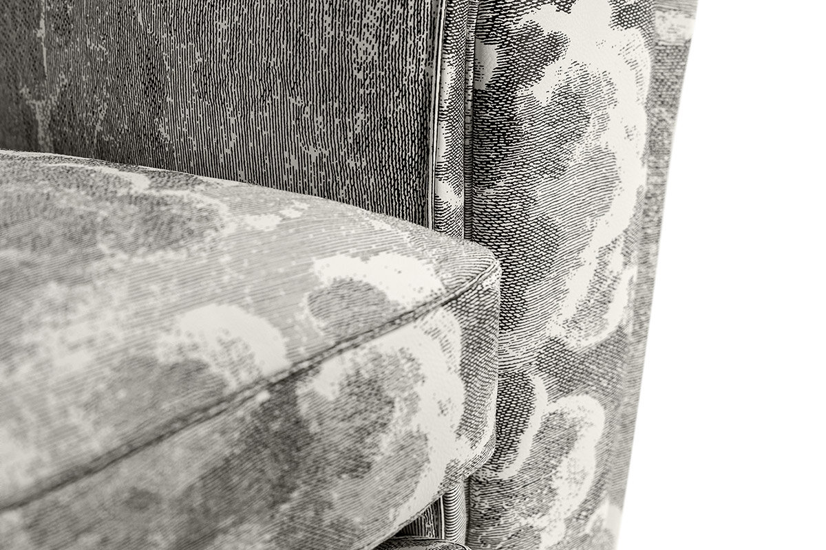 fornasetti + poltrona frau craft dreamlike armchair for milan design week