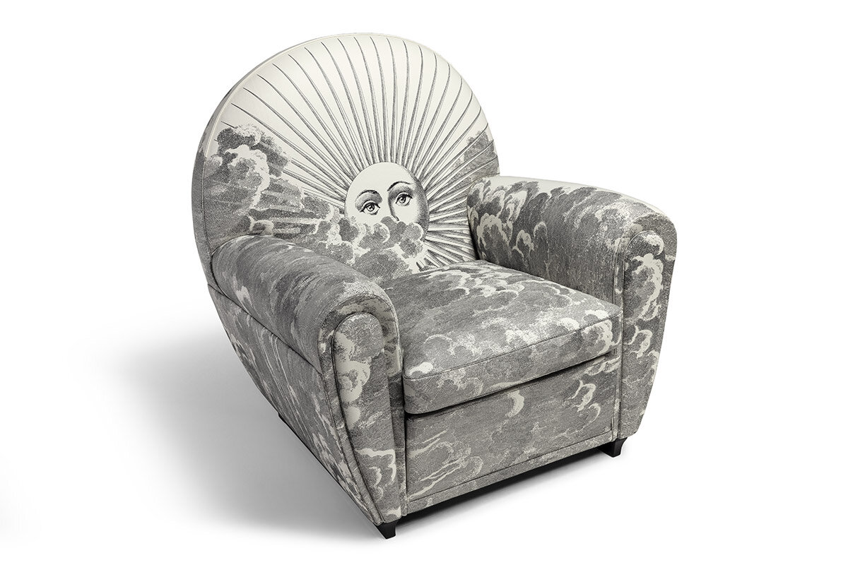 fornasetti + poltrona frau craft dreamlike armchair for milan design week