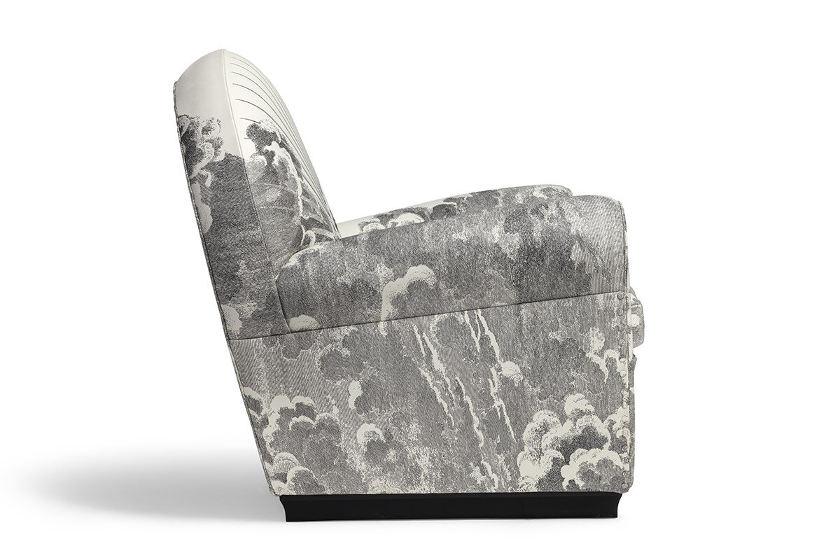 fornasetti + poltrona frau craft dreamlike armchair for milan design week