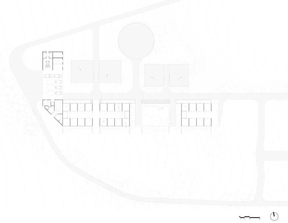 rustic horse stable by módica ledezma blends into its lush mexican setting