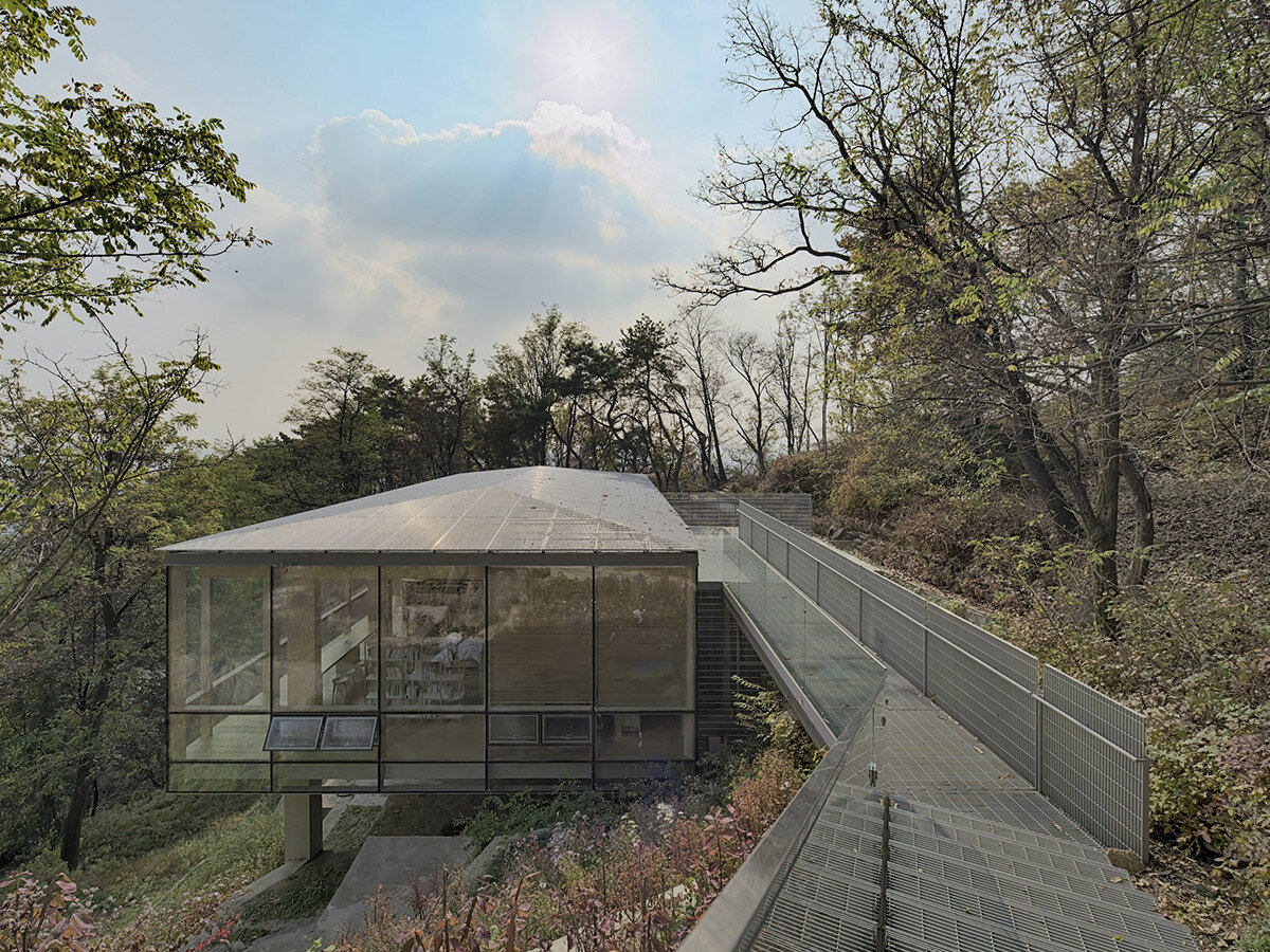inwang mountain guard post becomes modern forest retreat