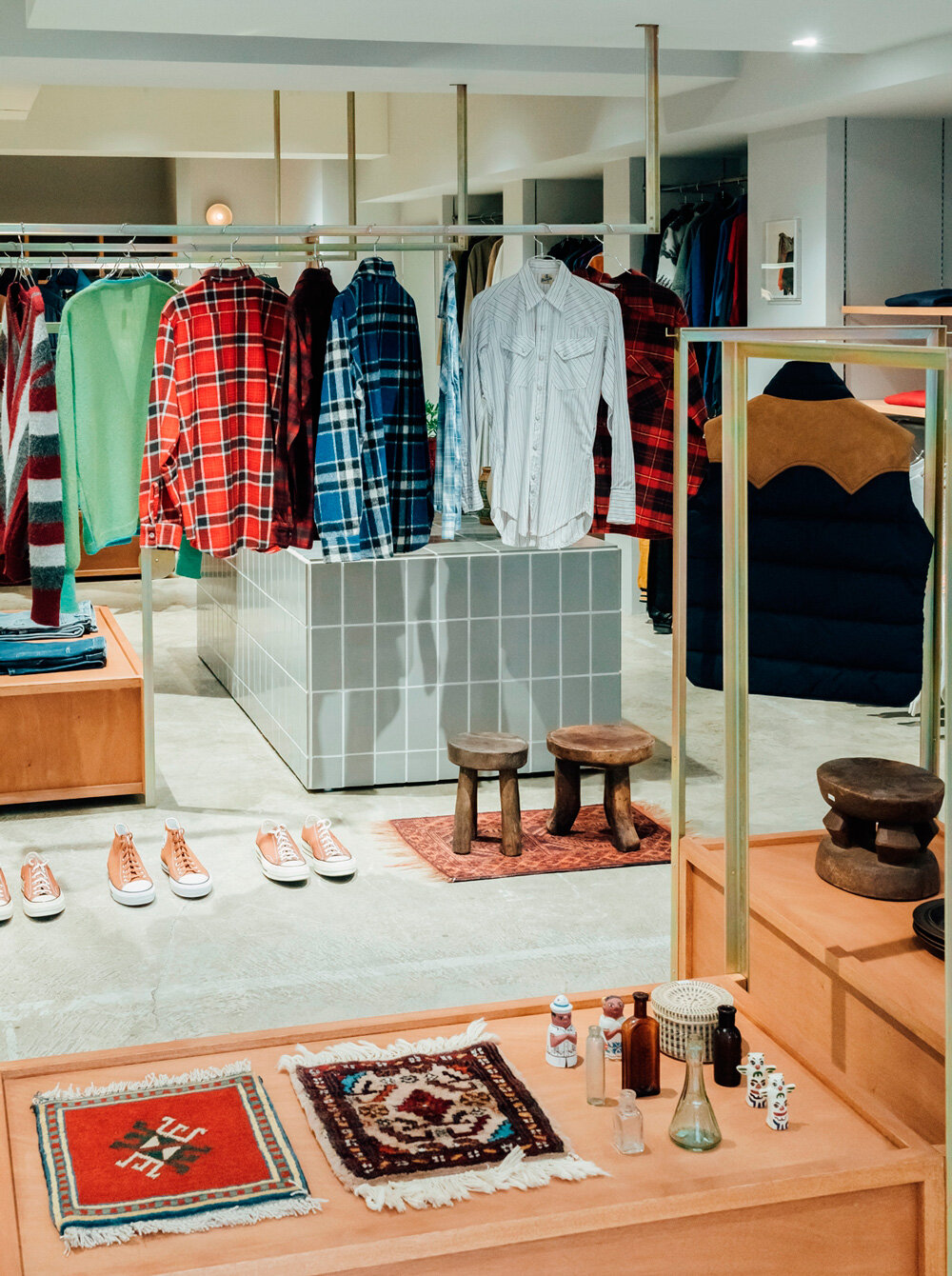 multi-colored plating ornaments vintage clothing store by fathom in ...