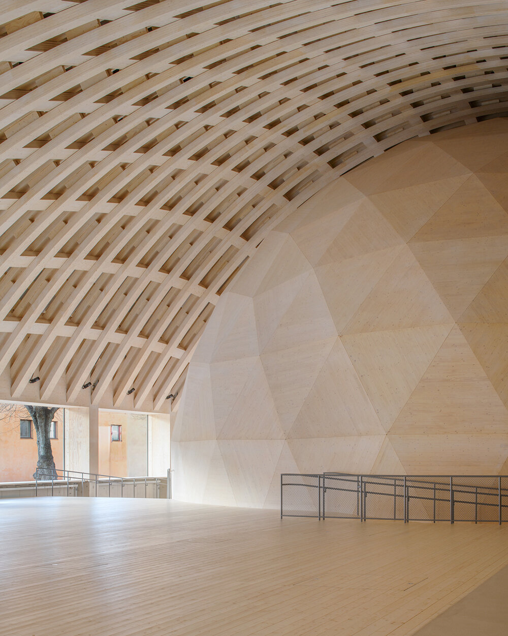 elding oscarson builds visualization dome as museum extension in stockholm