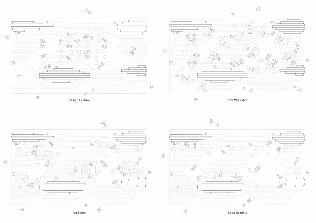 HAS design + research sculpts cavernous 'aluminum grotto' in bangkok