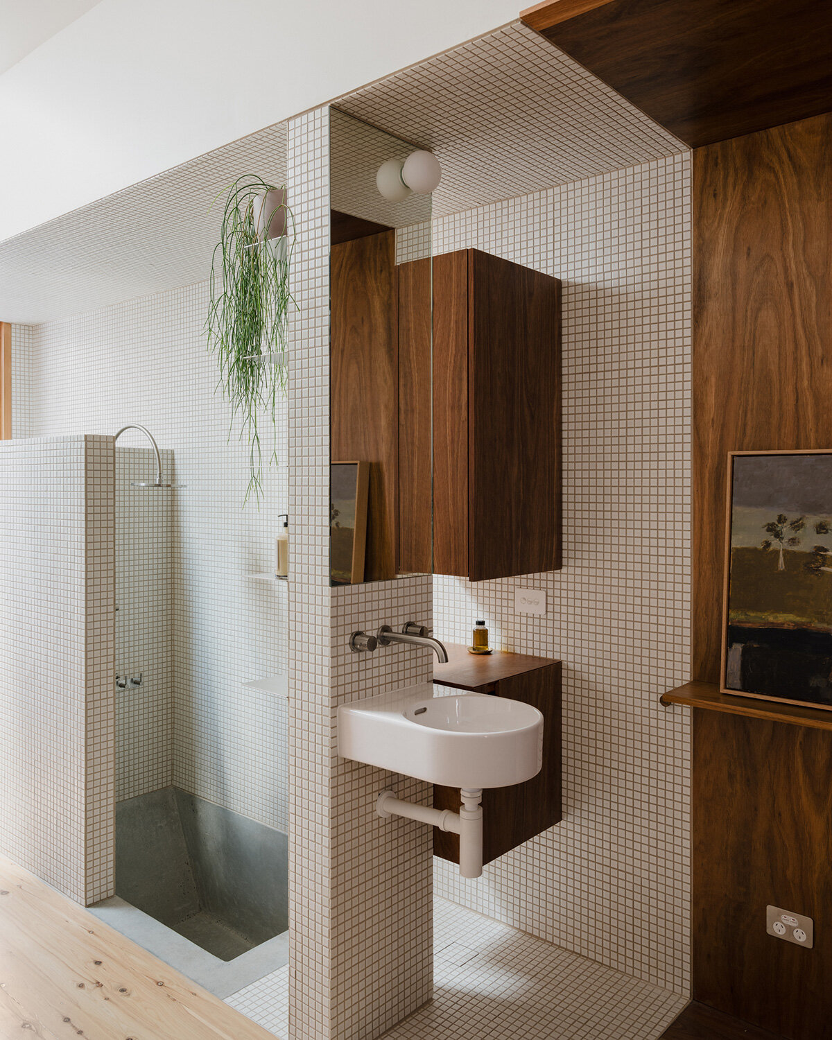 curious practice revives 'aru house' with brickwork & timber screens